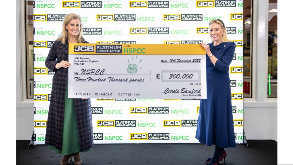 EHN Magazine - JCB in NSPCC donation